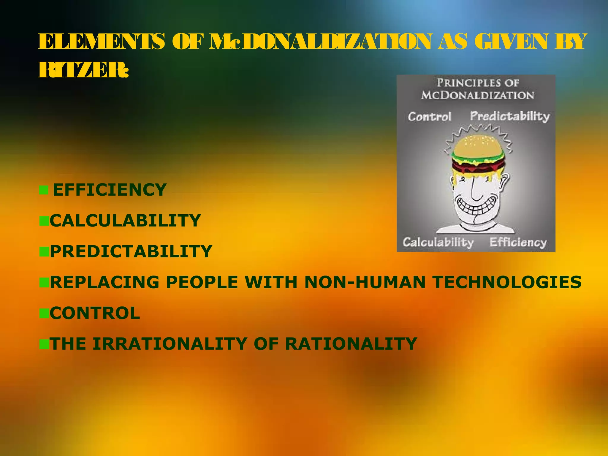 Mcdonaldisation and Glocalisation | PPT