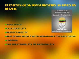 Mcdonaldisation and Glocalisation | PPT