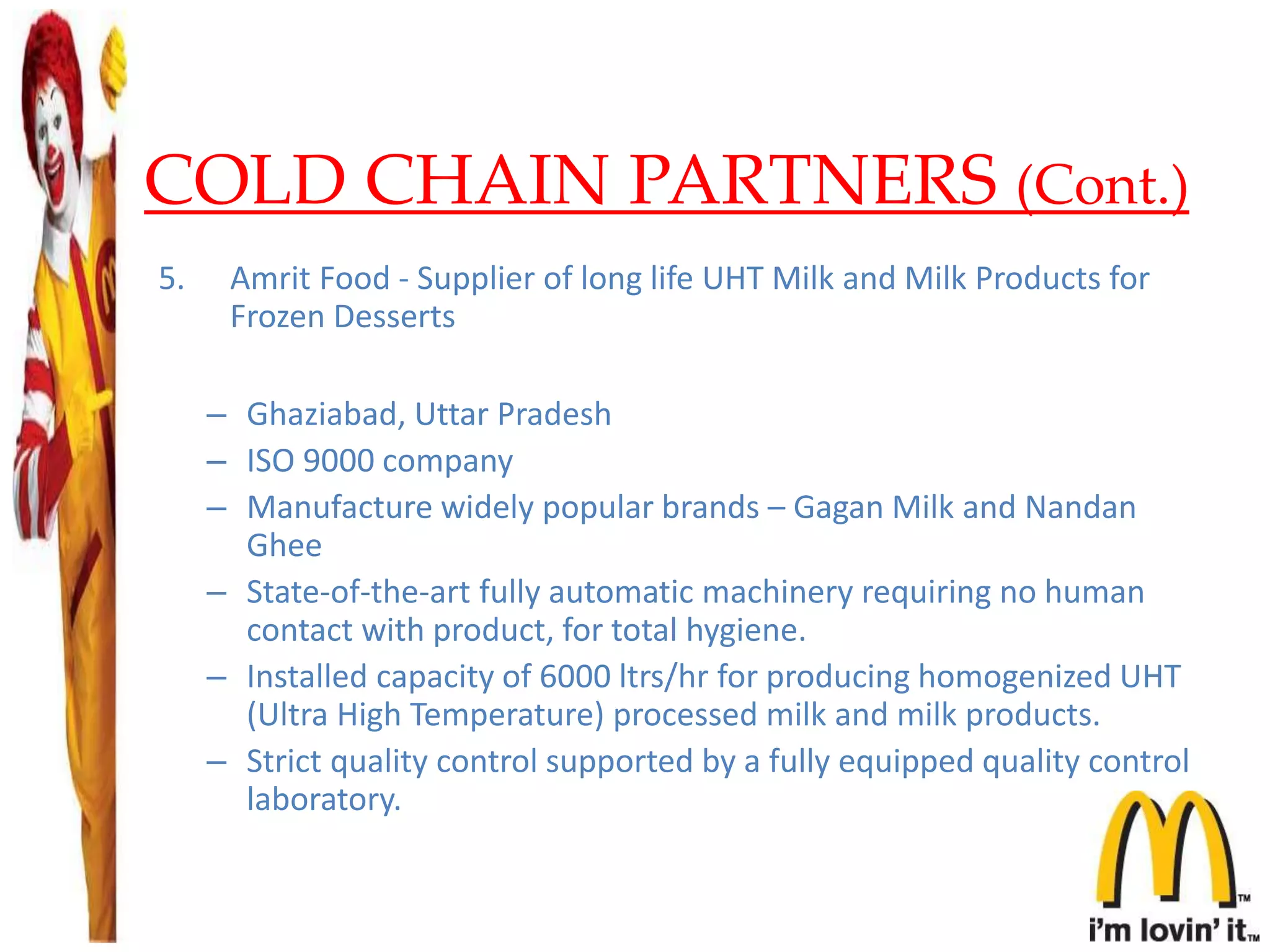 SUPPLY CHAIN MANAGMENT ON McDonald | PPTX