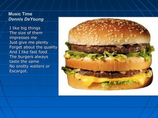 Mc donaldization of society(final) | PPT