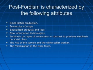 Mc donaldization of society(final) | PPT