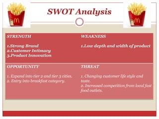 2012 Mc donald's consumer behaviour | PPTX