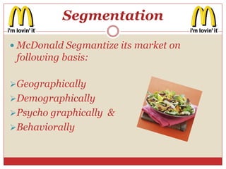 2012 Mc donald's consumer behaviour | PPTX