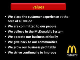 Mc donalds | PPT