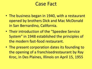 Mc donald’s | PPT