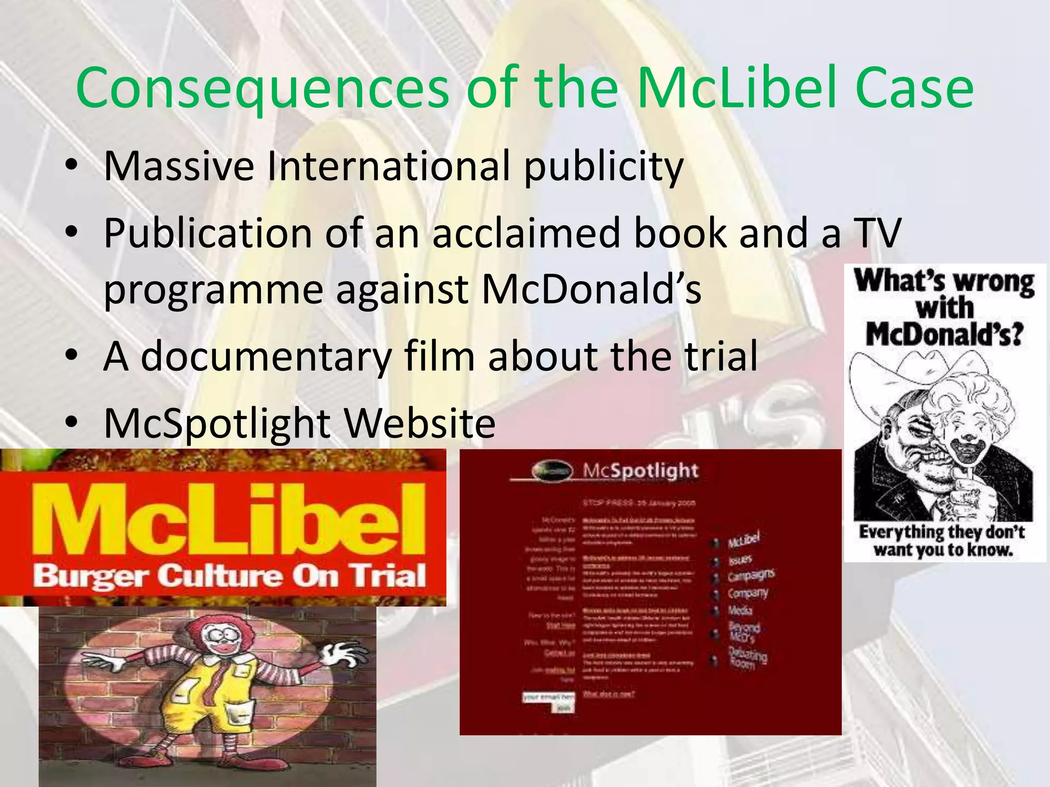 McDonalds Case on Ethics | PPTX