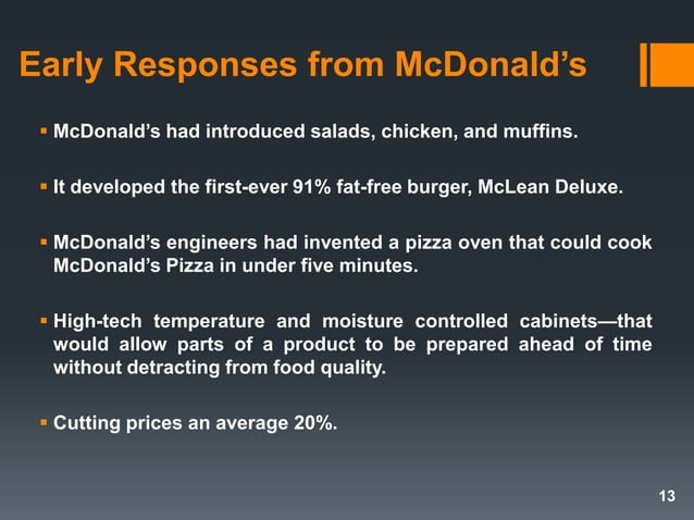 Mc Donald's Operations Strategy | PPTX | Food Industry | Industries