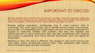 Mcdonald’s-Case Study | PPTX