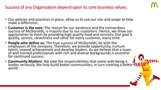 Mc donald's customer loyalty programs and customer relationship ...