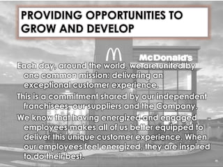 CSR done by McDonalds Std.XI Project | PPTX