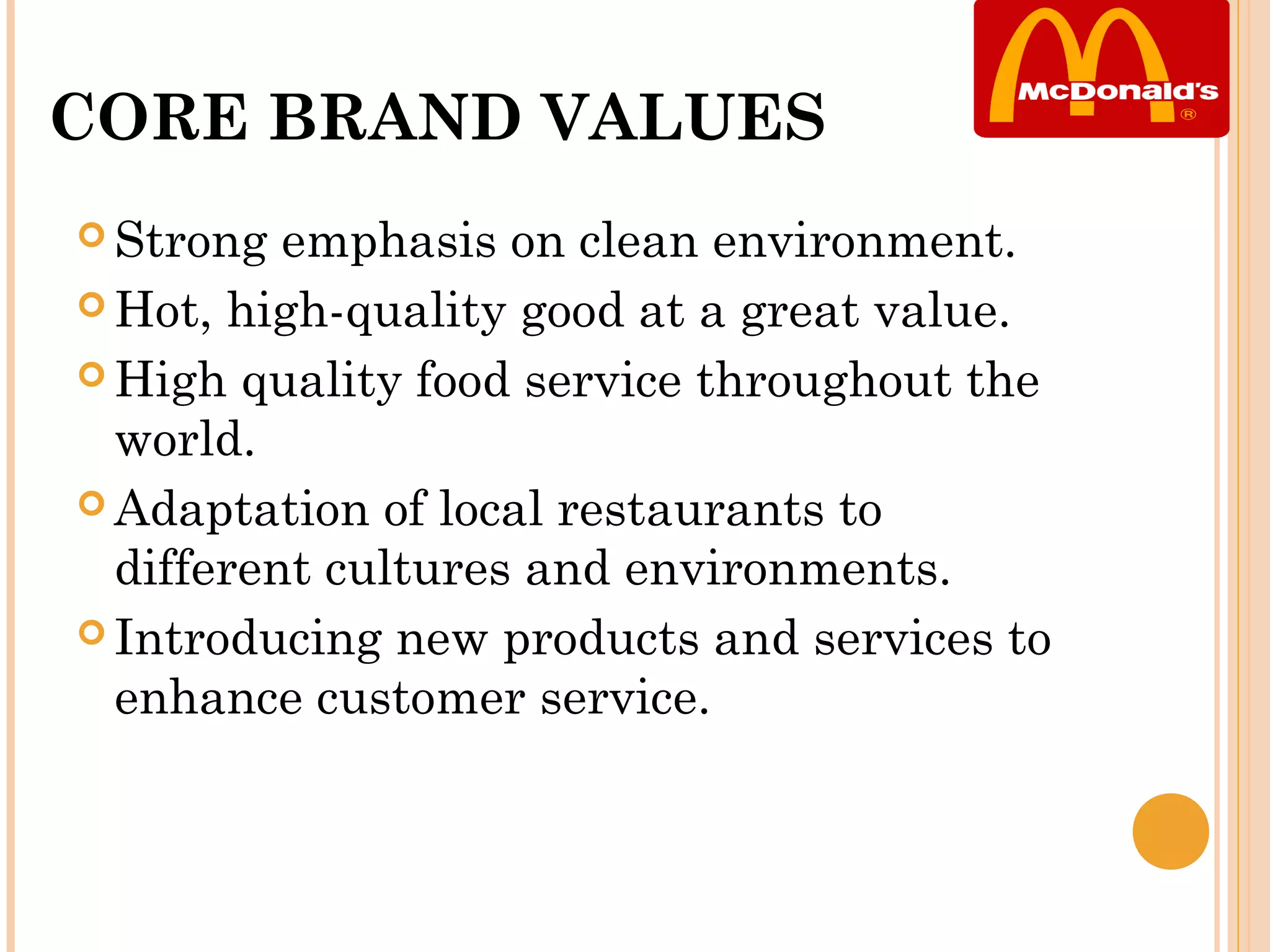 Mc donald's | PPT | Food Industry | Industries
