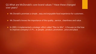 Mc donald’s Case Study | PPT