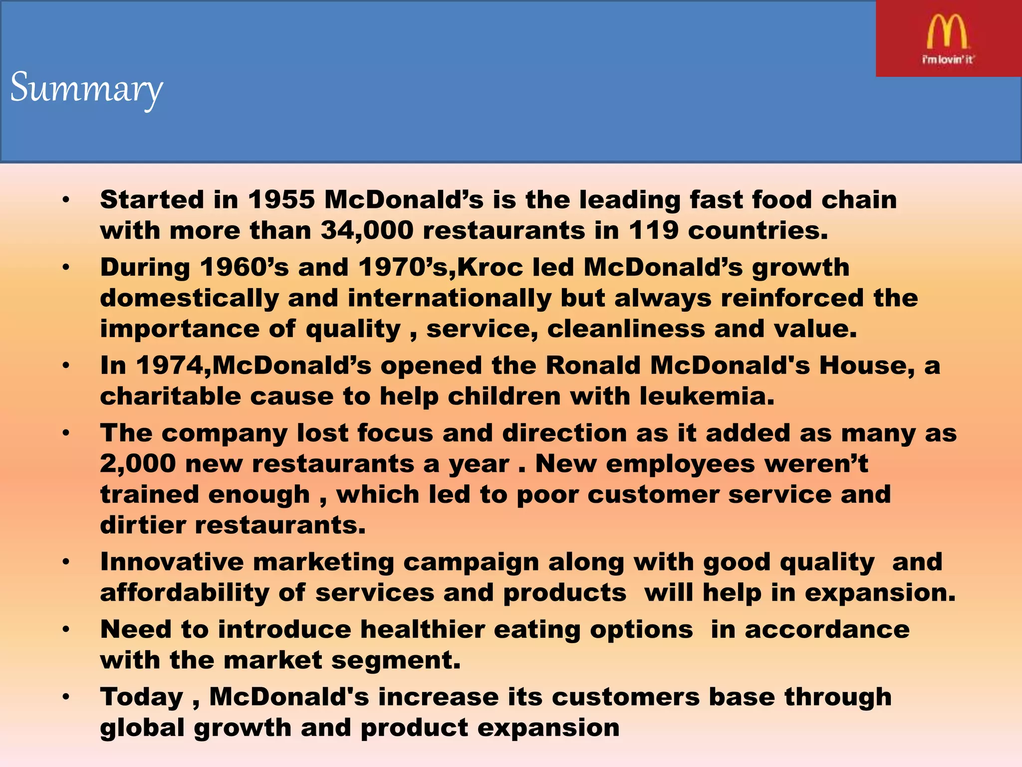 McDonald's case study | PPTX