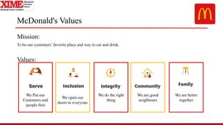 McDonalds - Case Study | PPTX