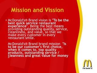 McDonald's analysis | PPTX