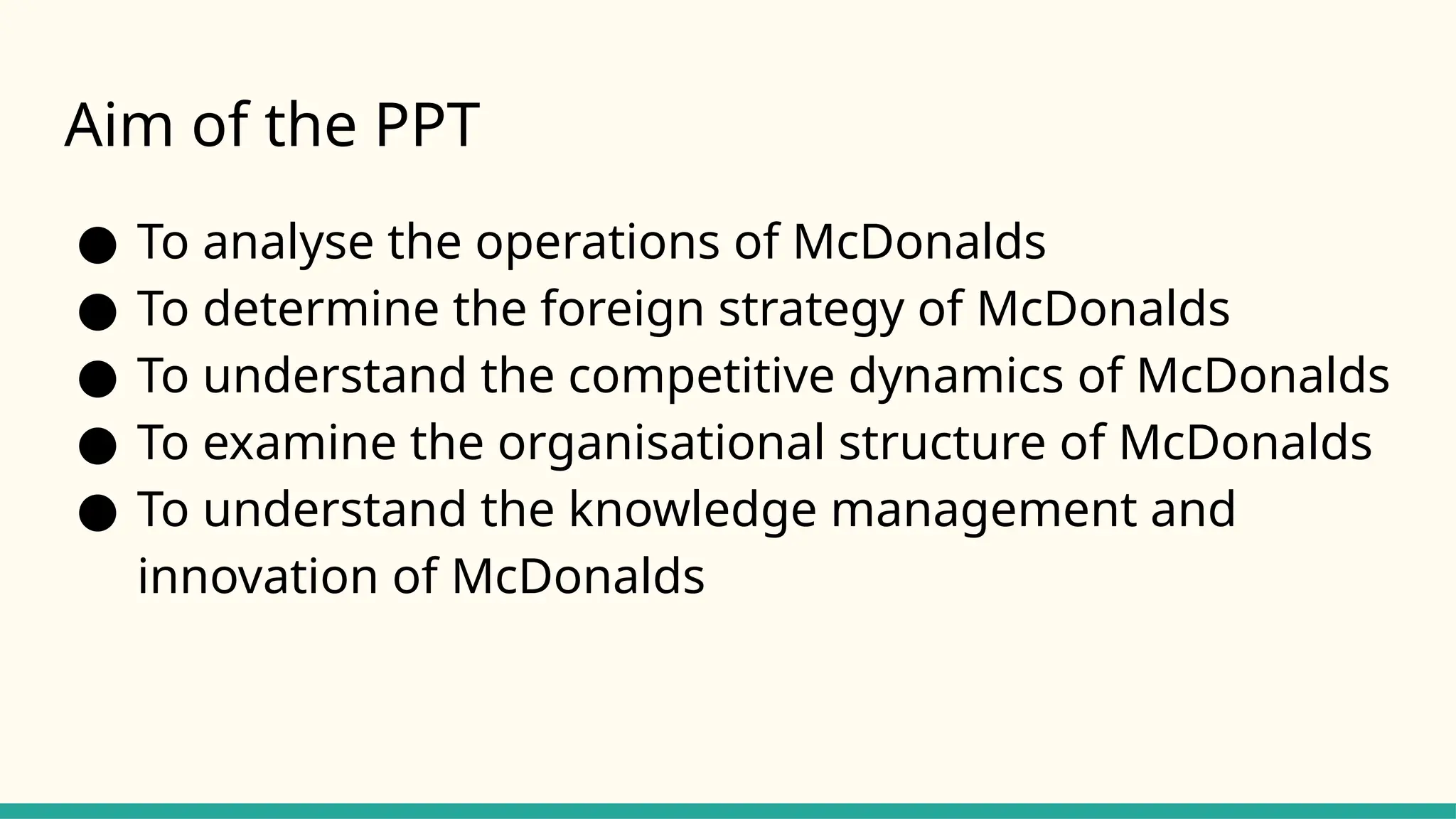 Comprehensive Analysis of McDonald's Business Operations and Strategies ...