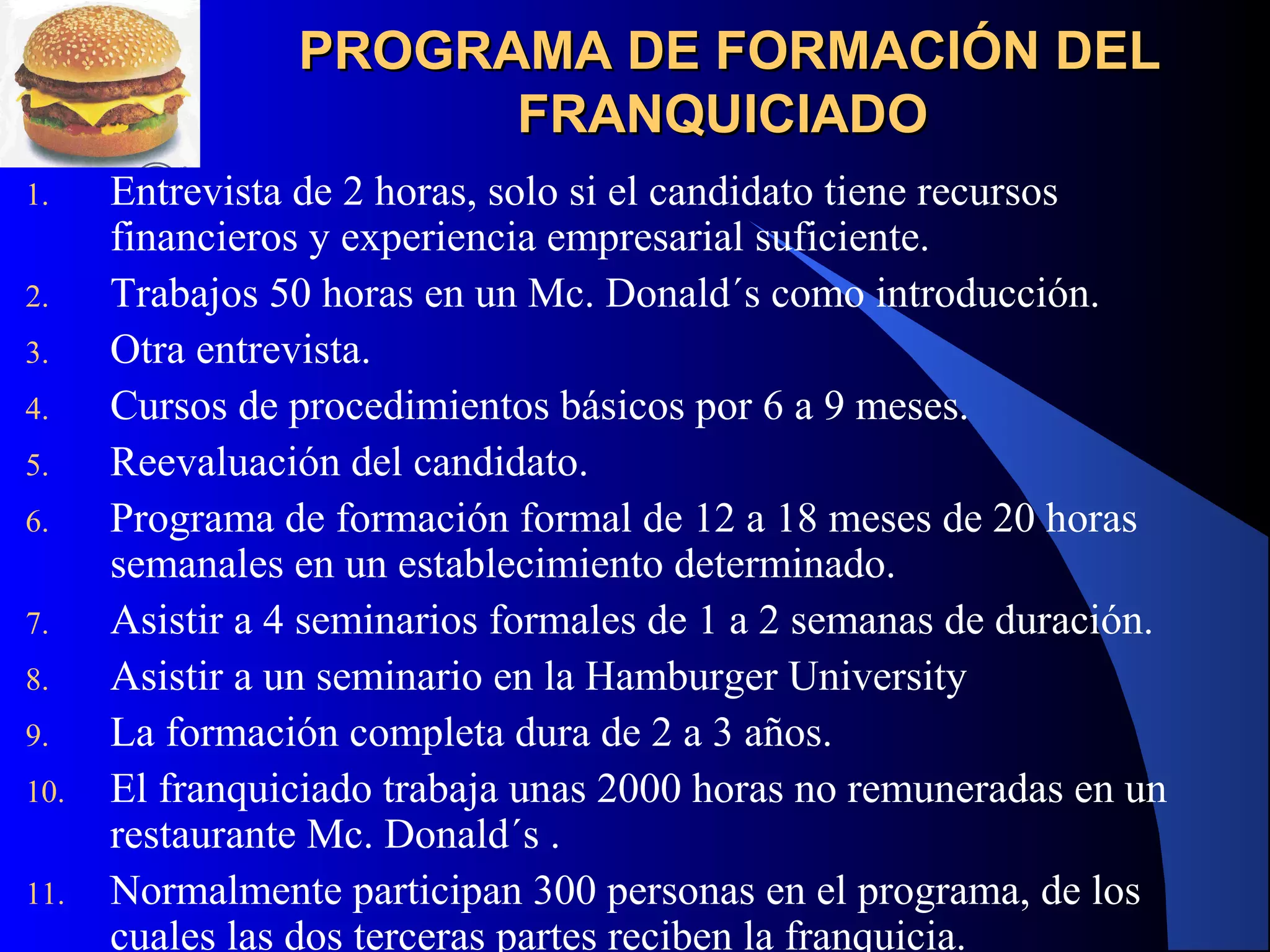 Mc Donalds la reyna de las franquicias | PPT