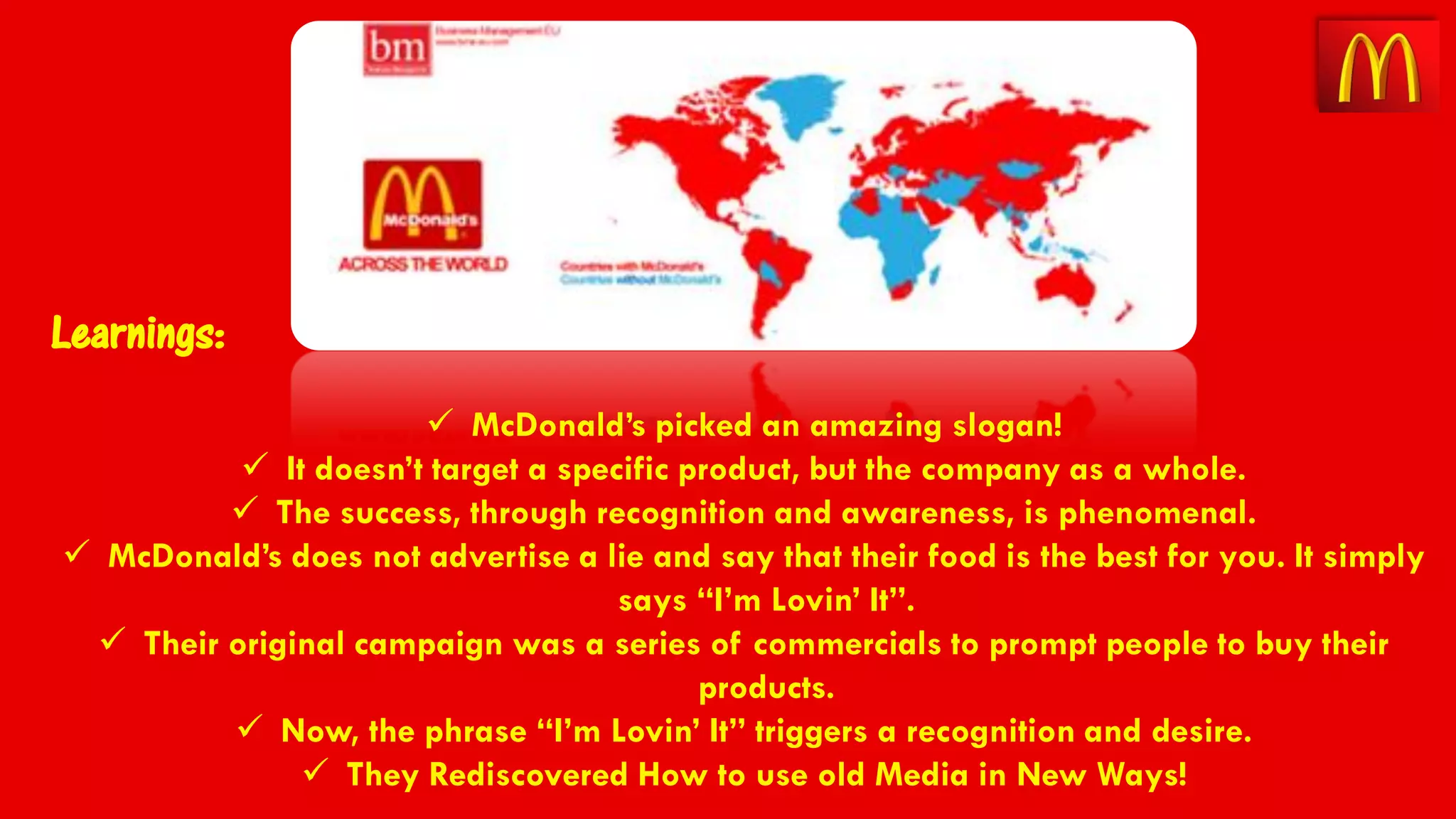Mcdonald's: i'm lovin it campaign | PDF