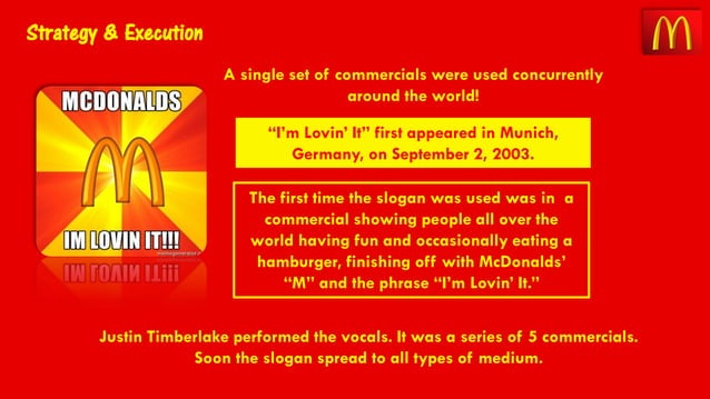 Mcdonald's: i'm lovin it campaign | PDF