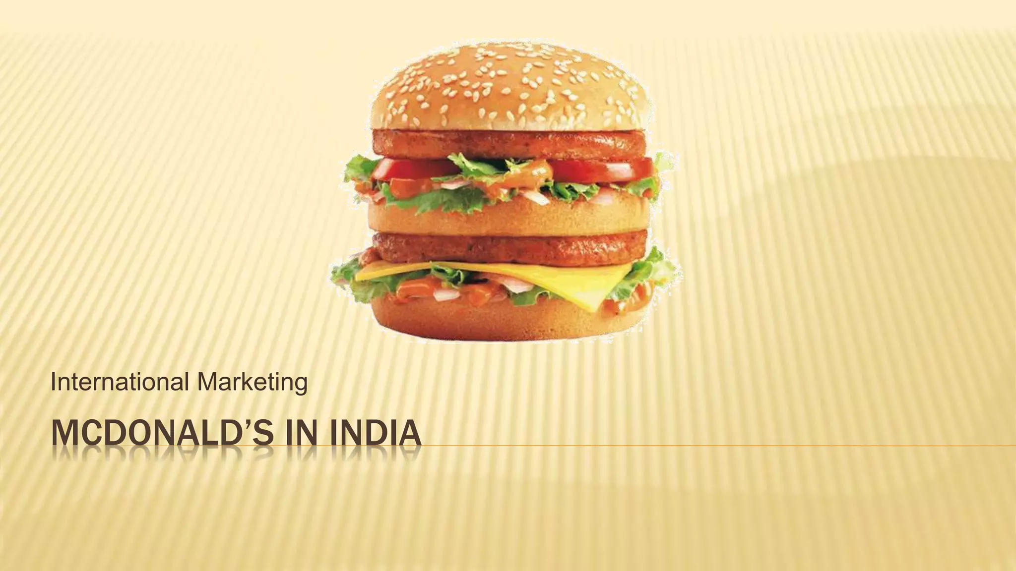 McDonald´s in India | PPTX