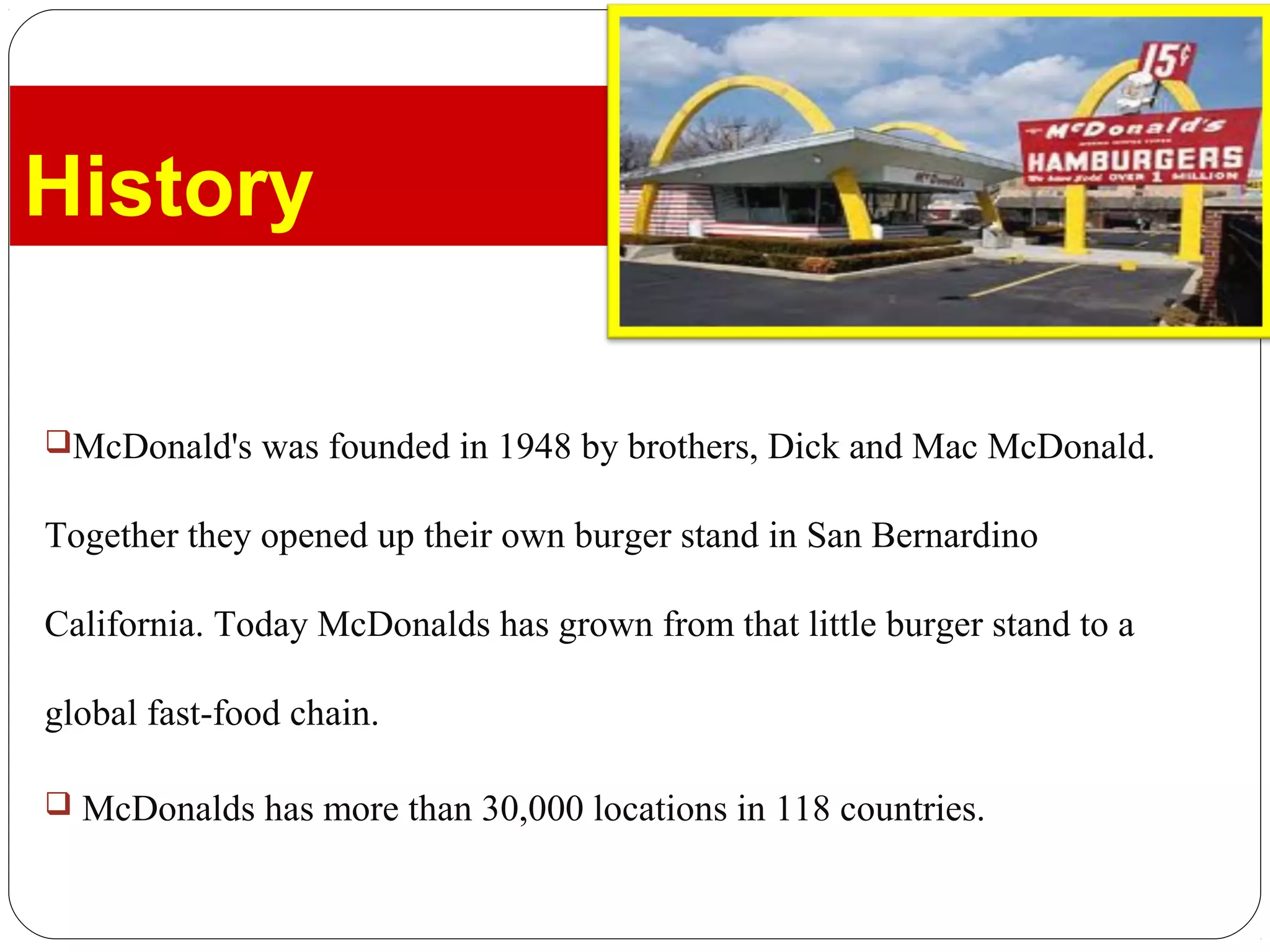 Mc donald's ppt | PPT