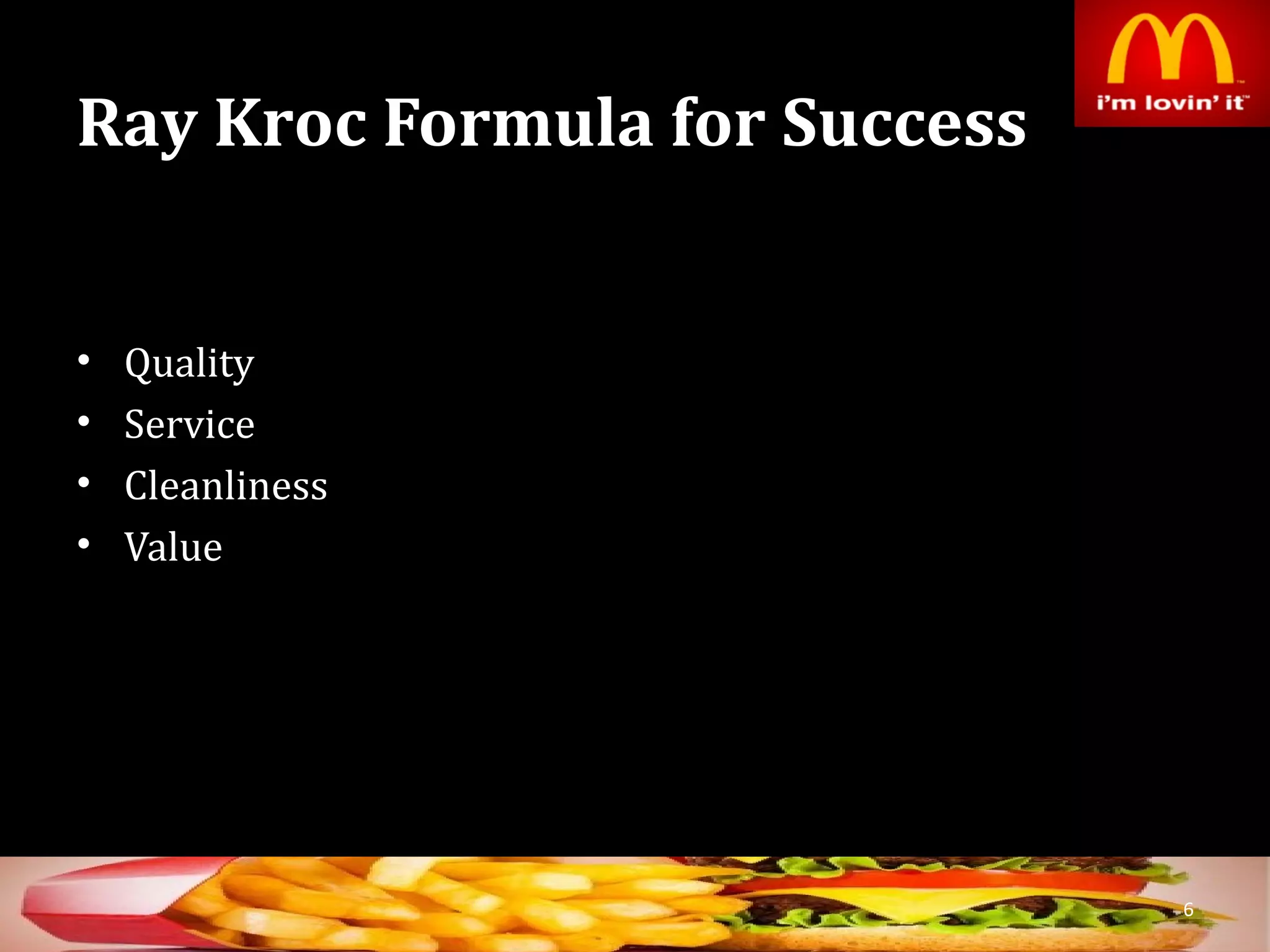 McDonalds Corporation Strategic Management Analysis | PPT