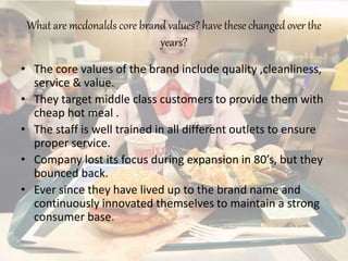 Mcdonalds Case study | PPT