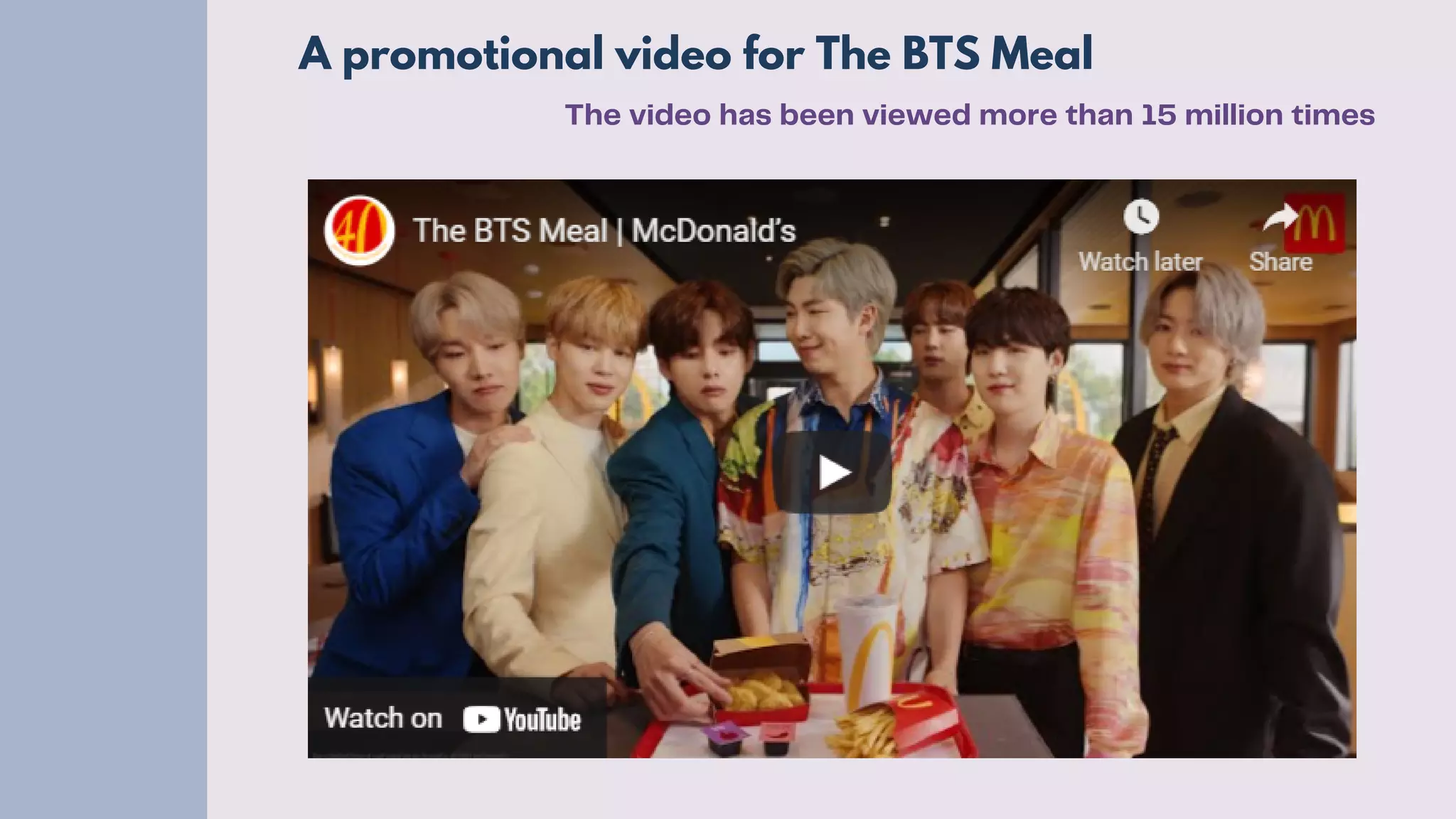 BTS and Mcdonald's partnership | PPT