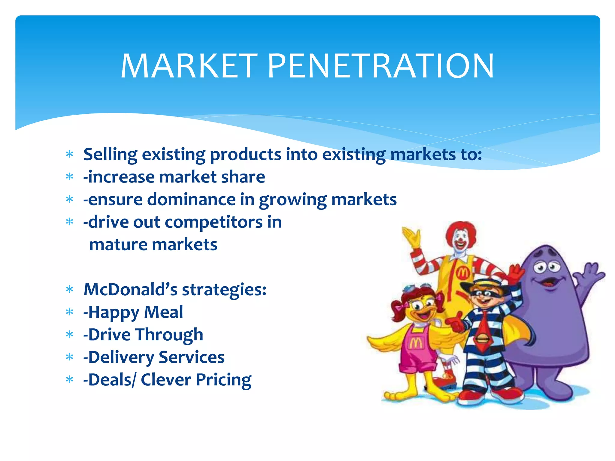 Mc Donald's Ansoff Matrix | PPTX