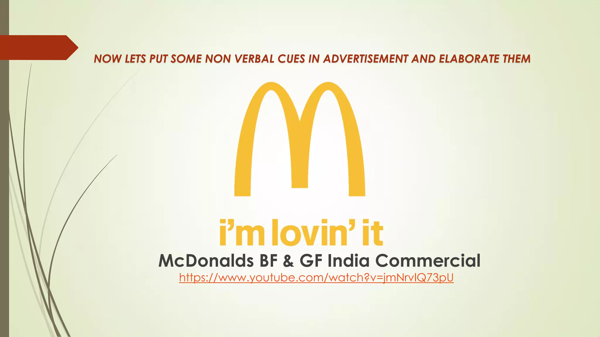 nonverbal communication Mcdonalds GFBF | PDF