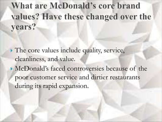 Mc donald’s case study | PPT