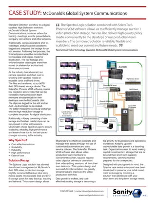 McDonald's + Spectra Logic: A Video Archive LTO Case Study | PDF