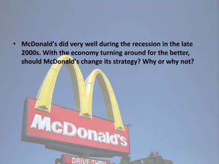 Mcdonald's case study | PPTX