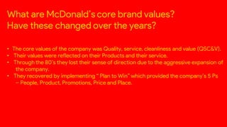 McDonald's Case Study | PPT