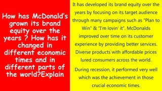 Mc donald's case study | PPT