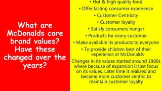 Mc donald's case study | PPT