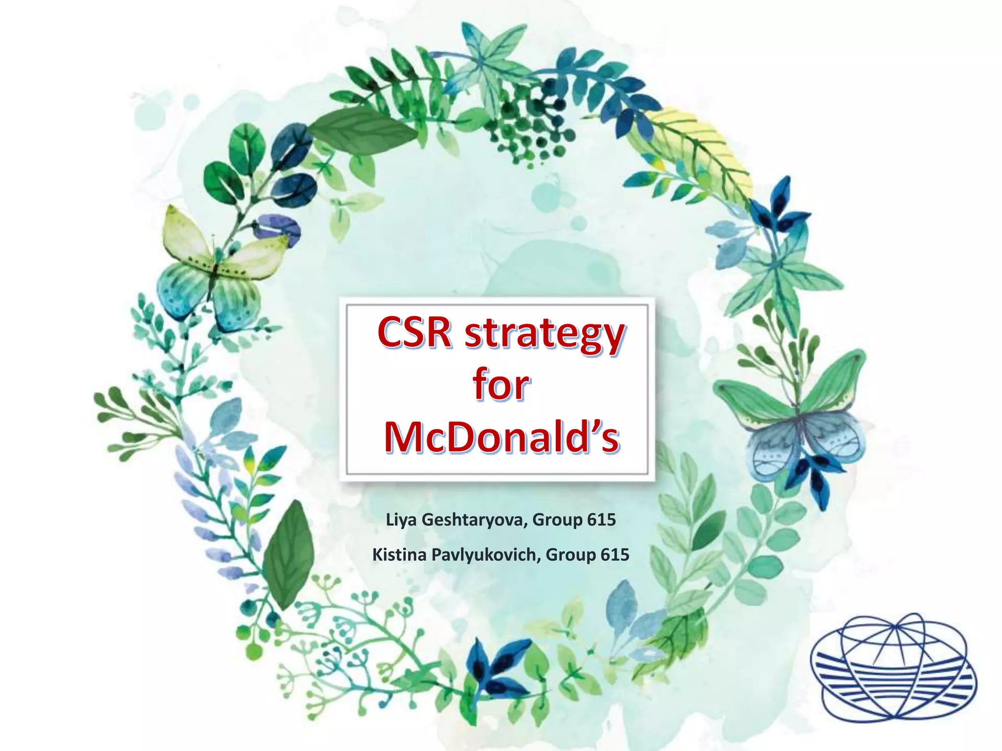 Mc donald's csr strategy | PPTX | Business | Business and Finance