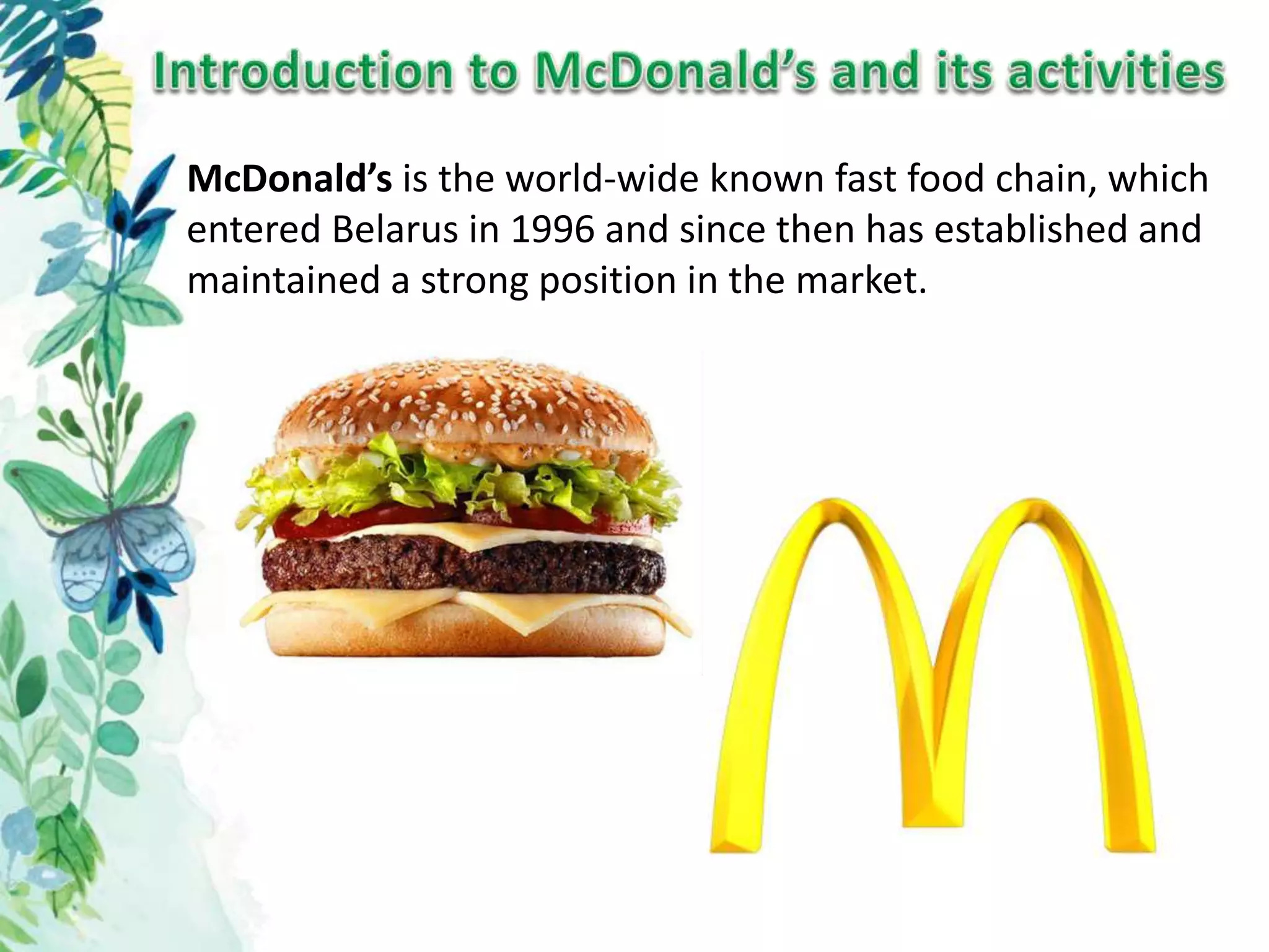 Mc donald's csr strategy | PPTX | Business | Business and Finance
