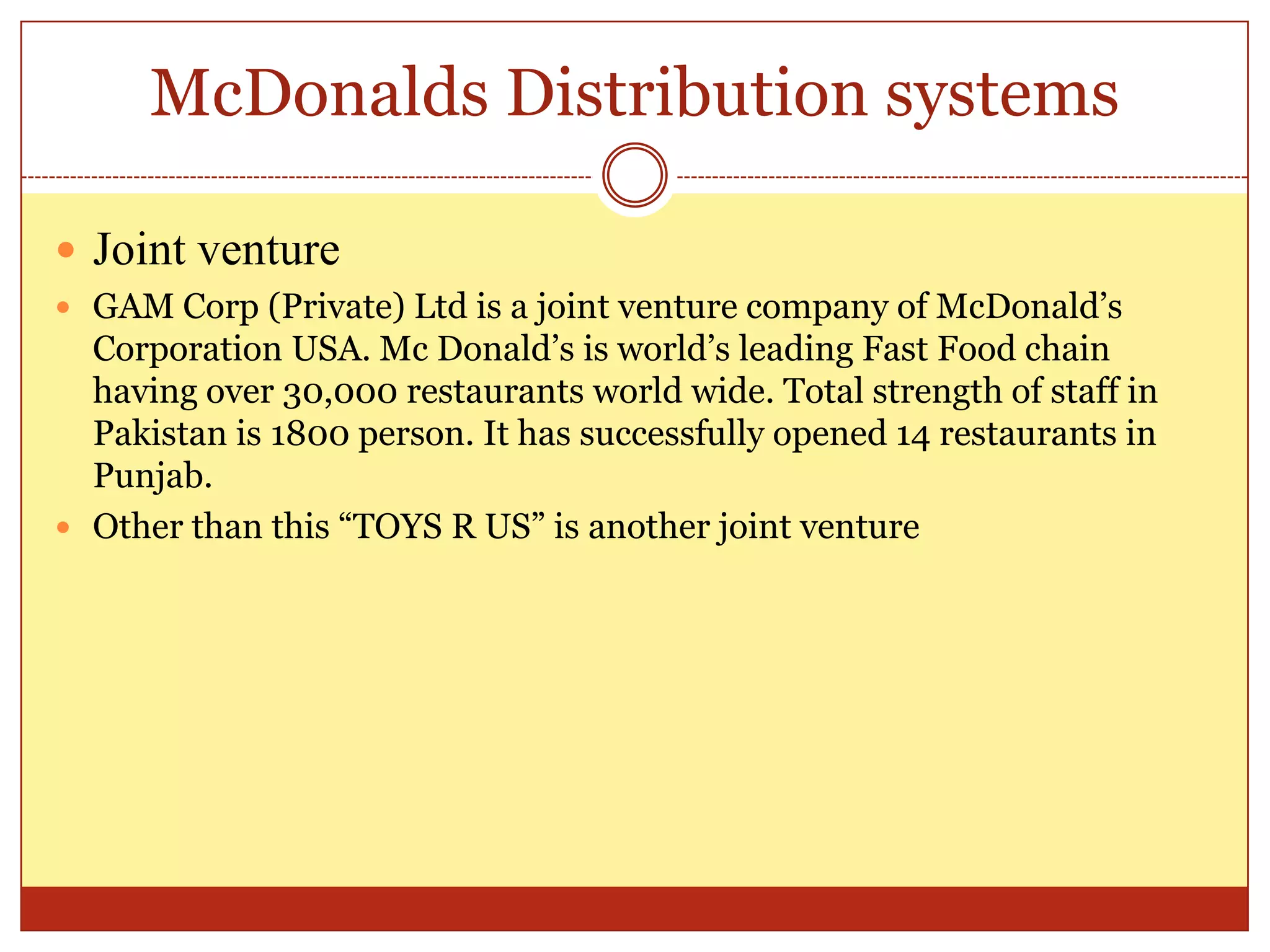 Mc donald’s e procurement, Supply Chain and Logistics | PPTX