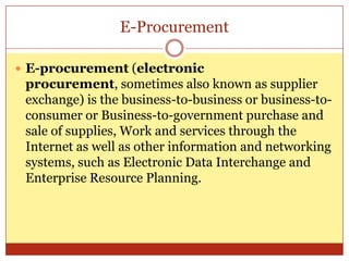 Mc donald’s e procurement, Supply Chain and Logistics | PPTX
