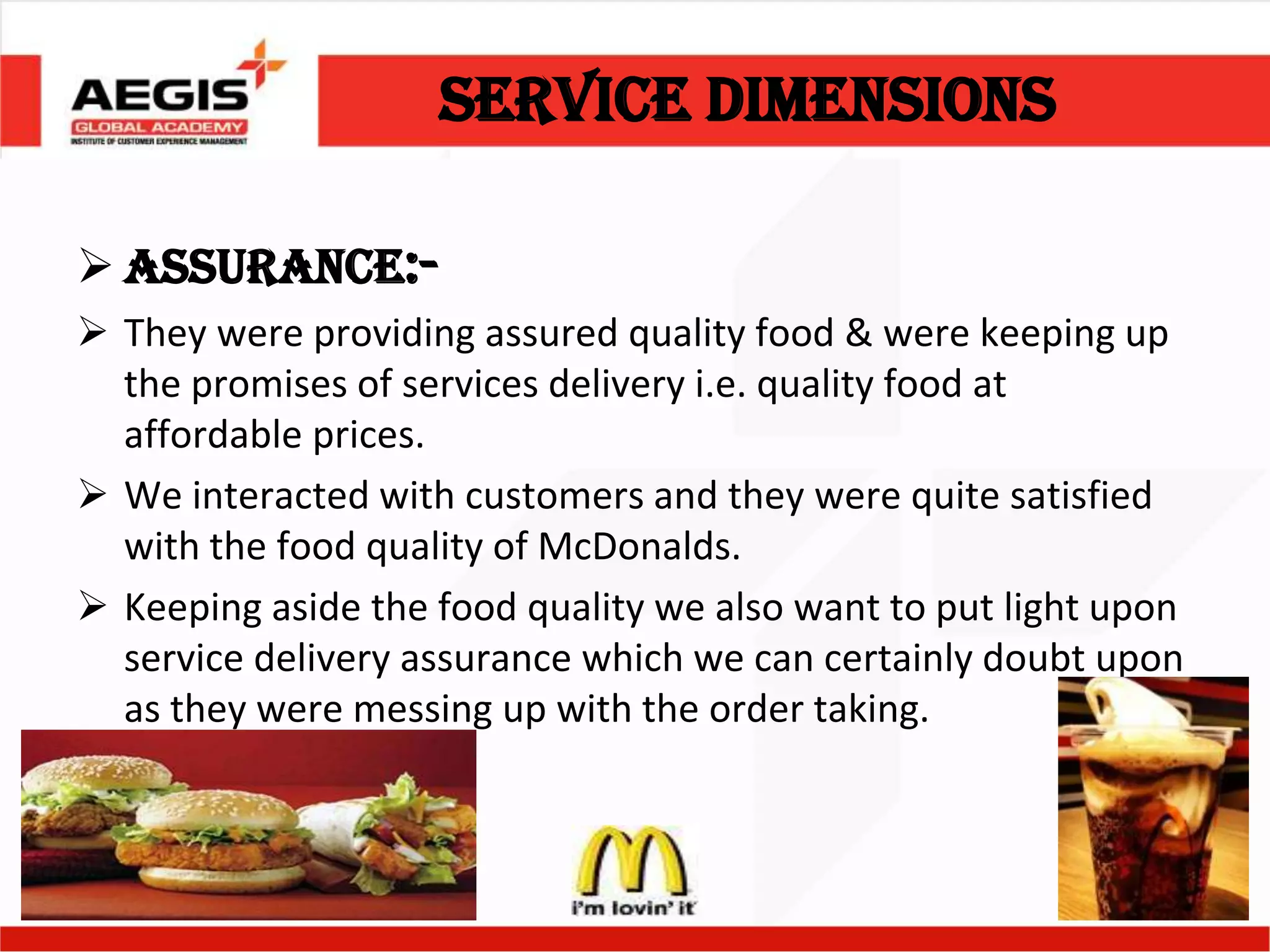 Service Marketing at Mc Donalds | PPTX