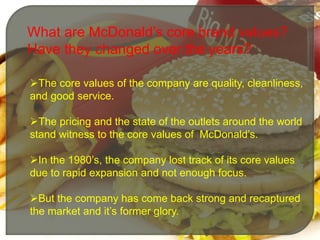 McDonald's Case Study | PPT