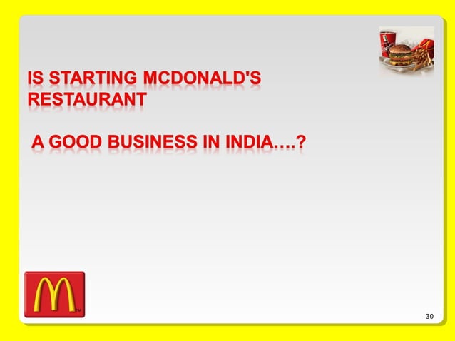 Mc donalds final powerpoint | PPT | Food Industry | Industries