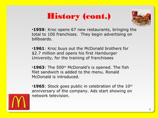 Mc donalds final powerpoint | PPT