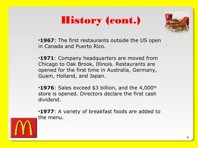 Mc donalds final powerpoint | PPT | Food Industry | Industries
