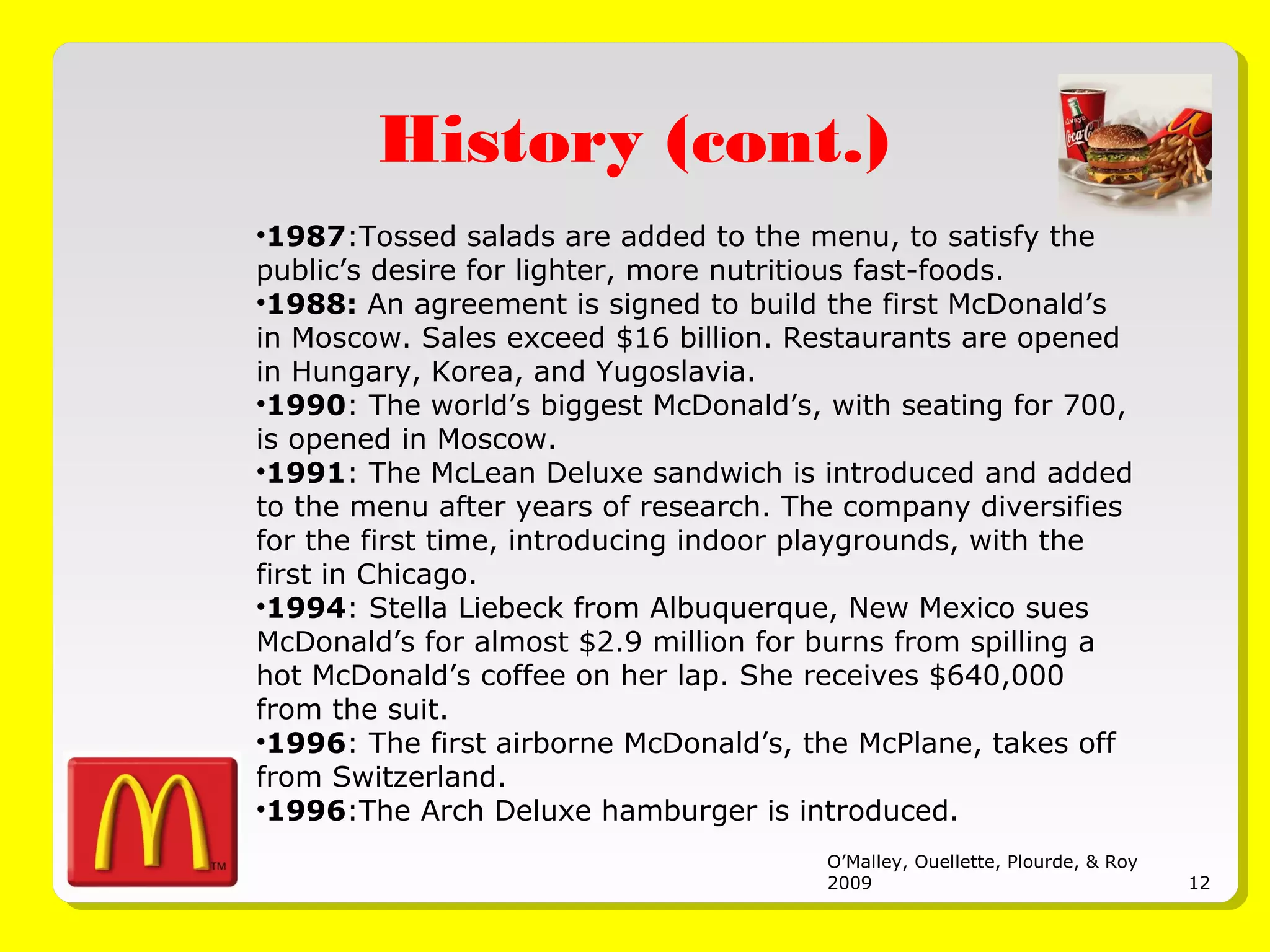 Mc donalds final powerpoint | PPT