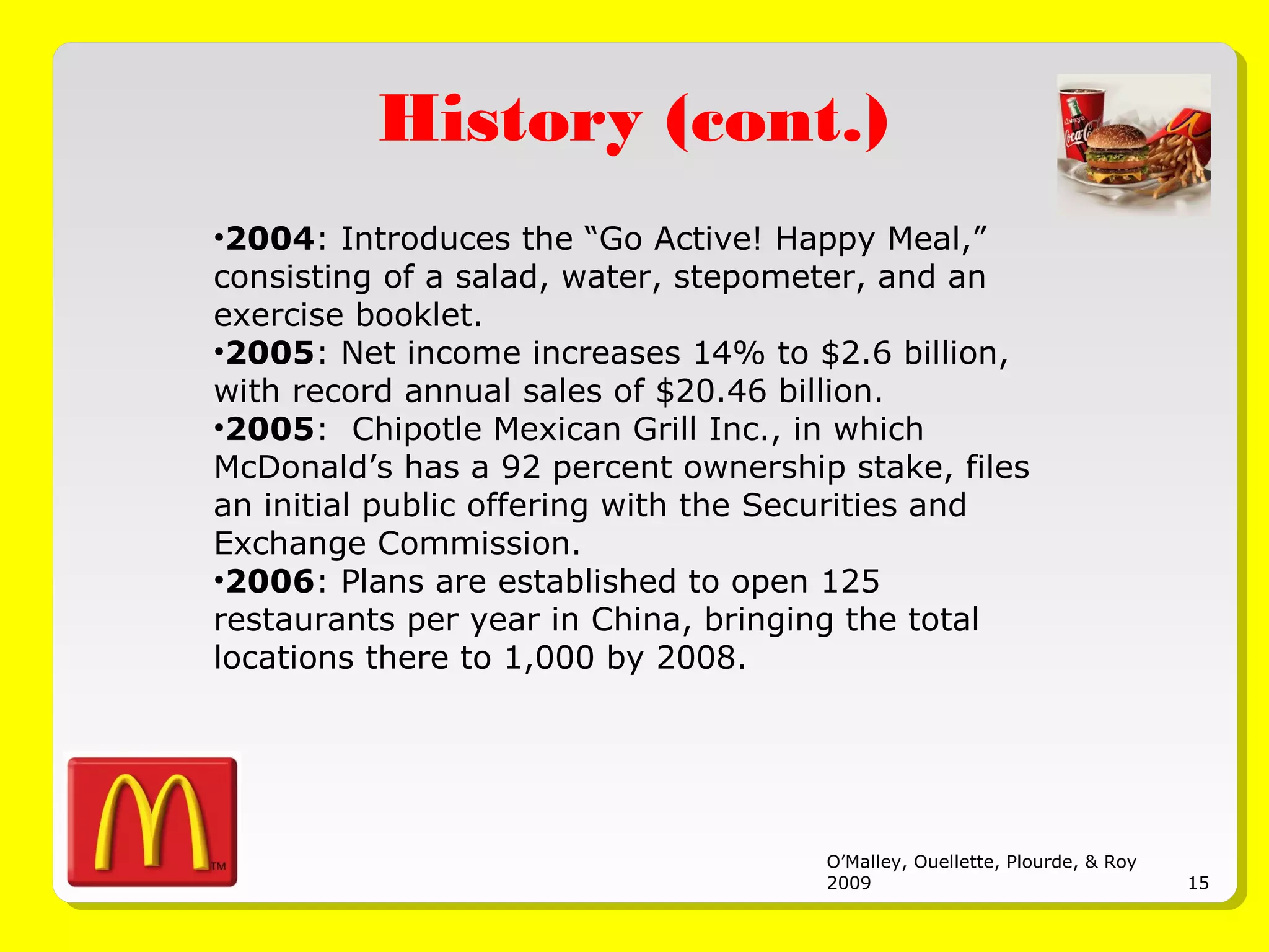Mc donalds final powerpoint | PPT