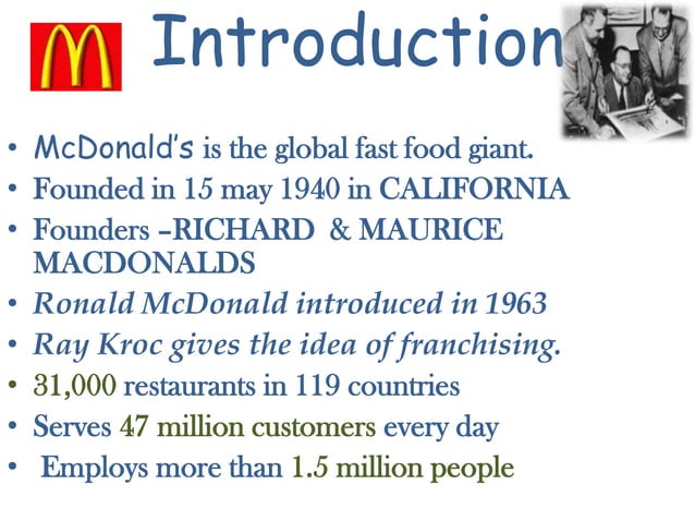 Mc donalds | PPT