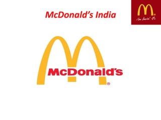 Mcdonald's india | PPT