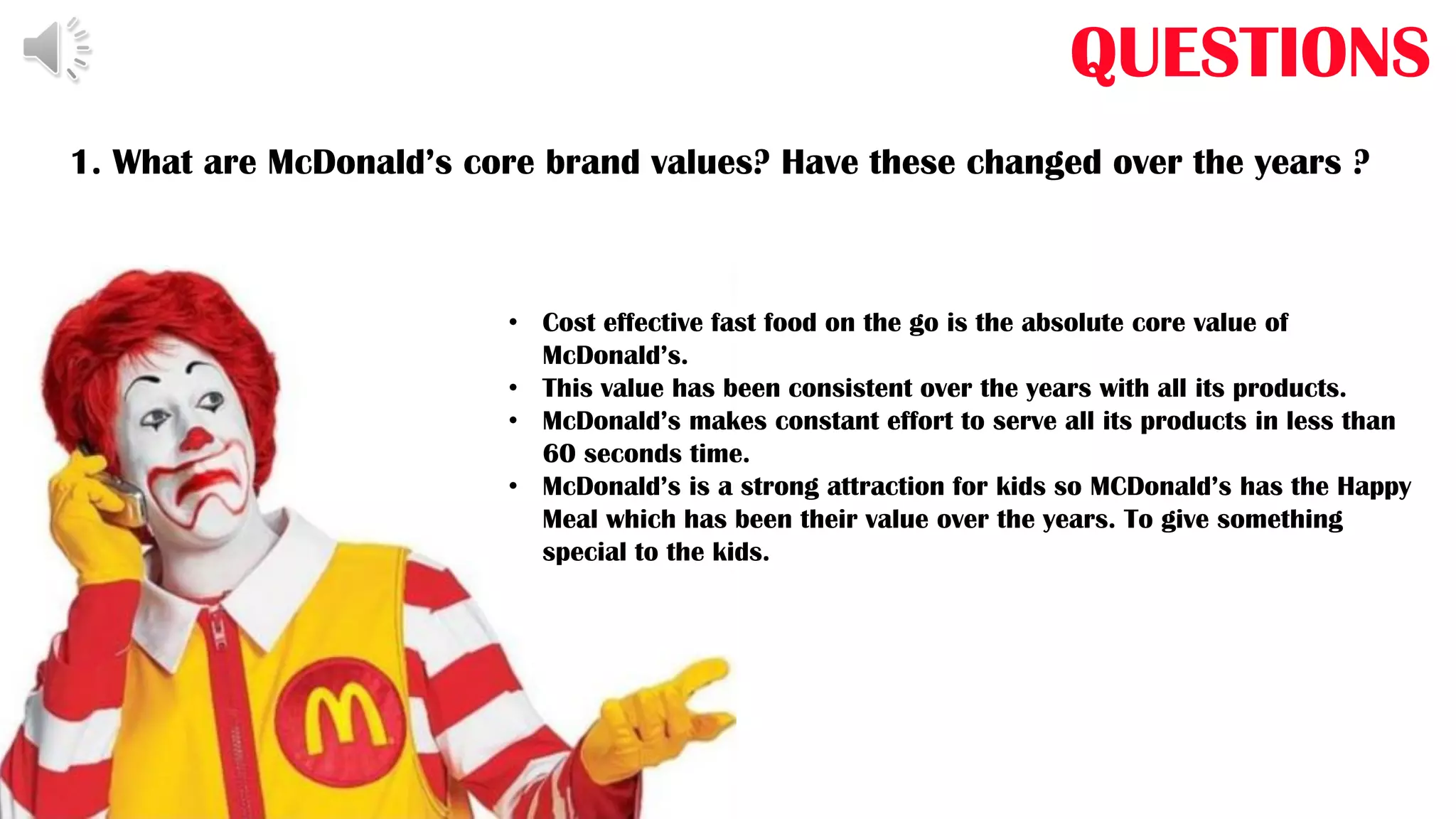 McDonald's Marketing Case Study Presentation | PDF